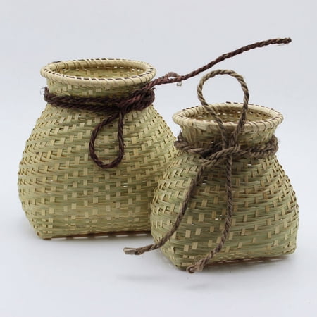 Handmade Bamboo Fish Baskets Fishing Containers Handmade Bamboo Fish ...
