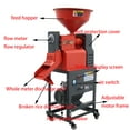 Electric Rice Milling Huller Grain Peeling Sheller Millet Corn Husking ...