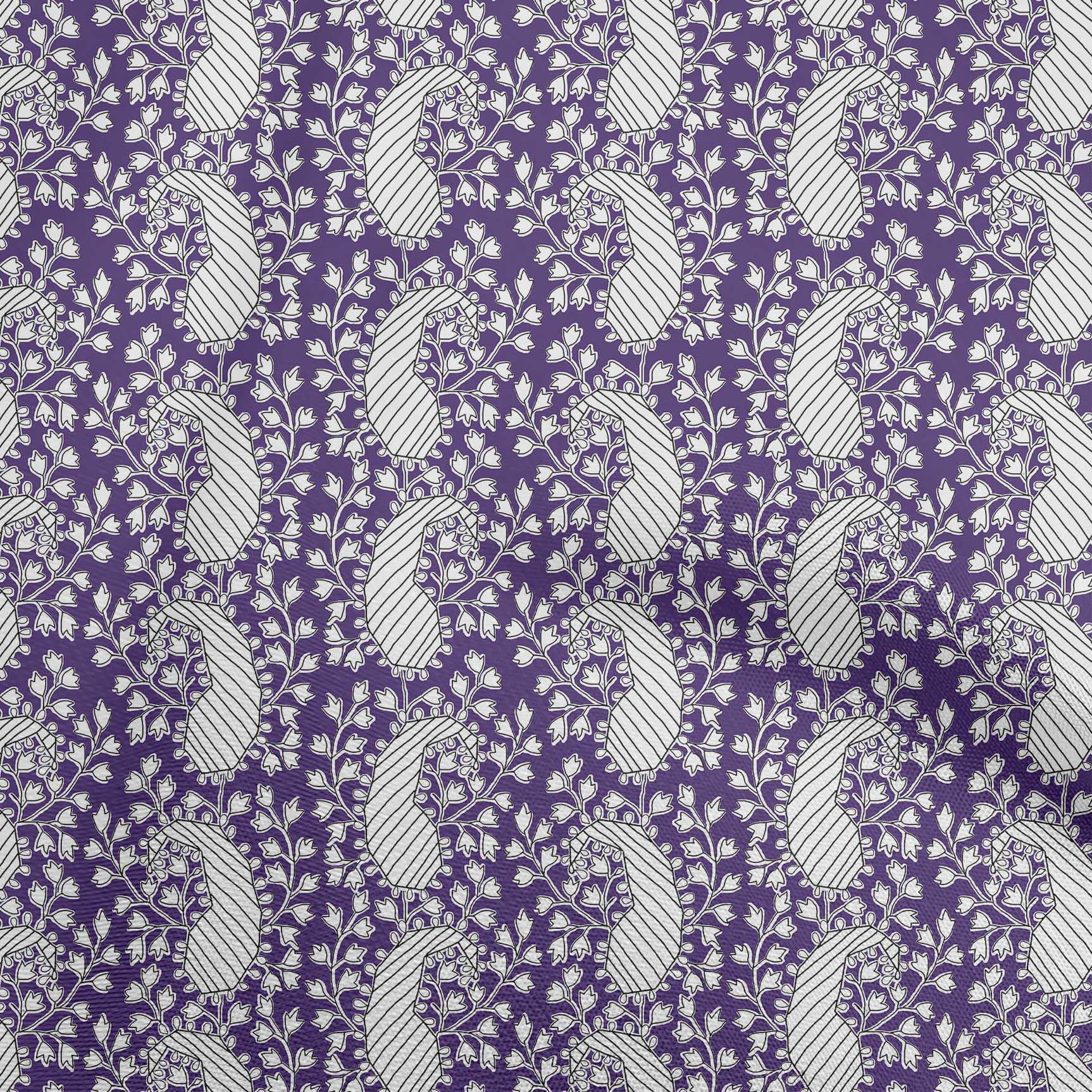 oneOone Velvet Purple Fabric Block Sewing Craft Projects Fabric Prints ...