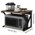 Kitchen Storage Shelf, 2-Tier Multi-Purpose Microwave Oven Rack for ...