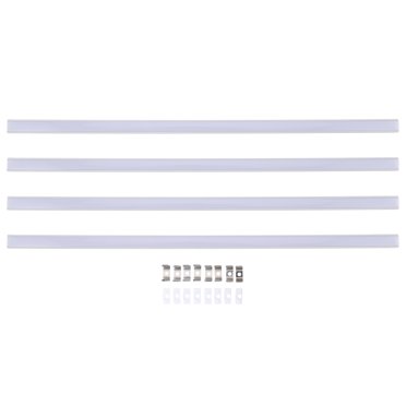 6 Pack Aluminum Channel Extra Wide U Shape Diffuser 3.3ft for LED Strip ...