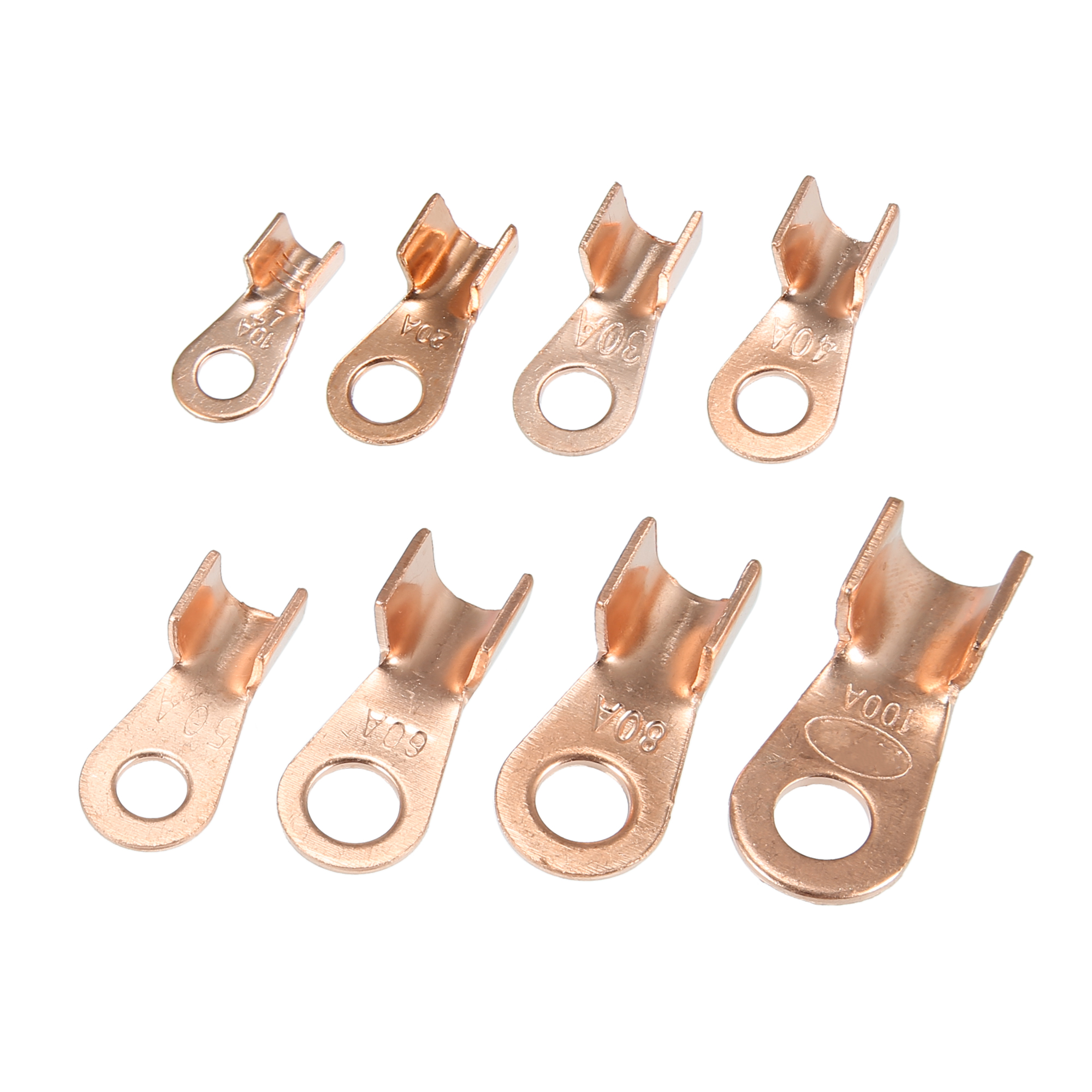 Crimp Connectors 140-Piece Assorted Copper Ring Terminal Connector Kit ...