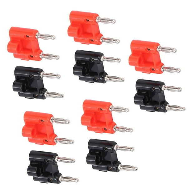 Conector banana doble, juego de 5 conectores banana dobles, conector ...