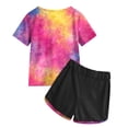Back To School Outfits for Girls Girls 8-12Y Heart Print Tie Front Crop ...