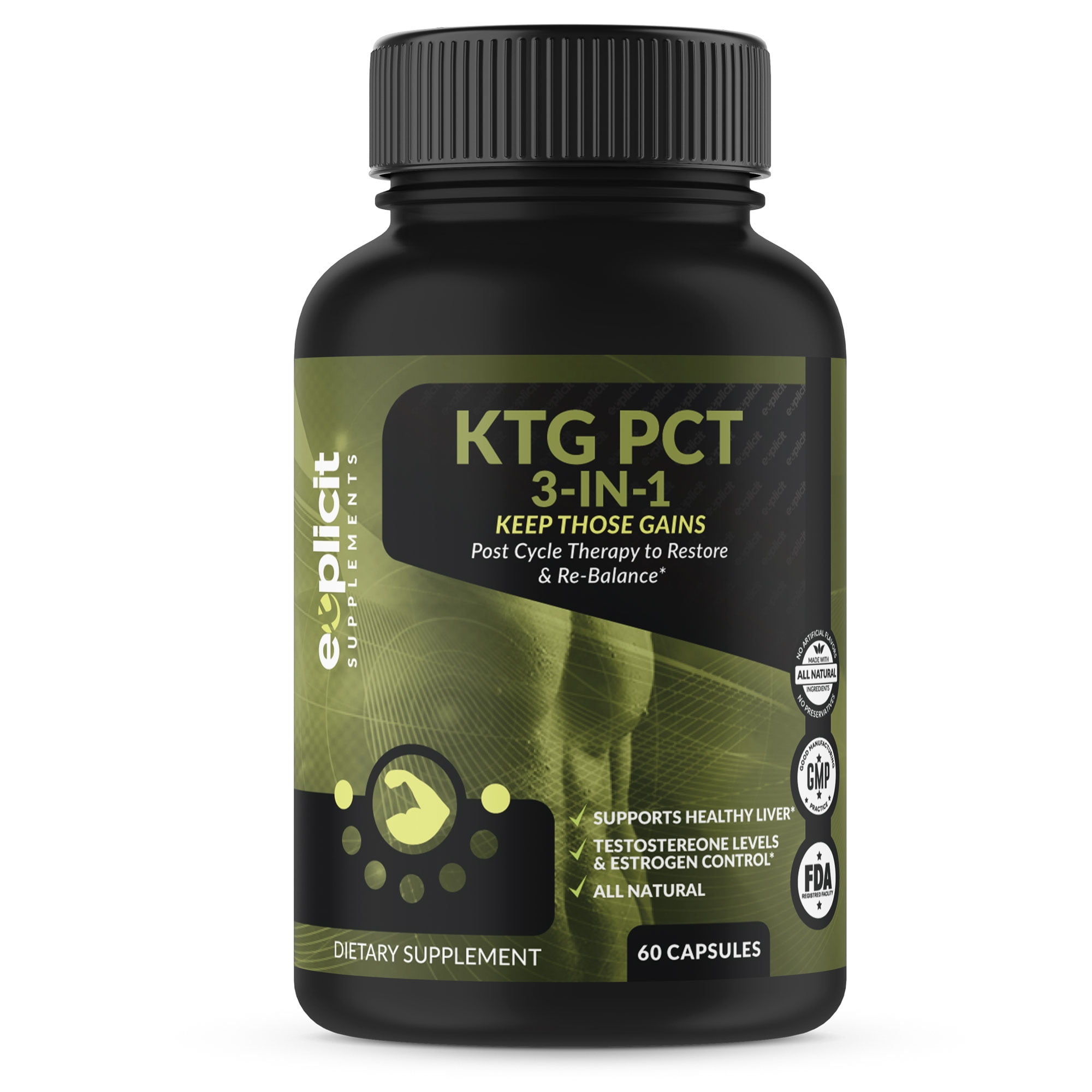 Keep Those Gains PCT 3-In-1 - Post Cycle Therapy - 60 Capsules ...