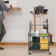 Sttoraboks Heavy Duty Steel Garden Tool Organizer with Wheels, Lawn ...