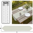 Sage Green Vertical Striped Table Runner Linen Burlap Table Runner 48 ...