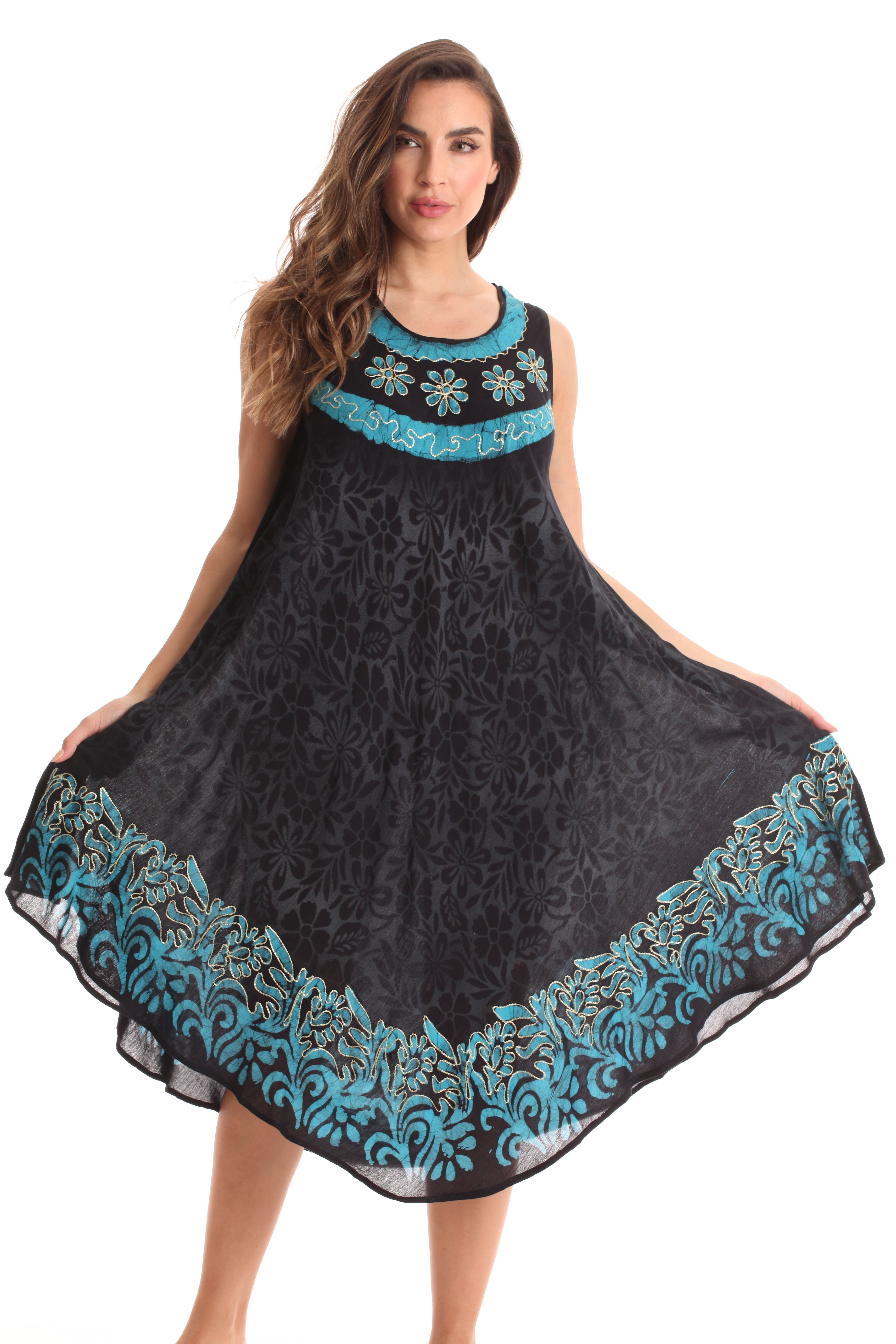 Riviera Sun Sleeveless Umbrella Dresses for Women 21970-WHT-XL ...