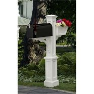 Step2 Hudson 58" All-in-One Plastic Mailbox and Over Post Kit with ...