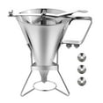 CUTICATE Pancake Batter Dispenser Batter Funnel Stainless Steel ...
