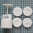 Cake Mould 100g, 4 PCS Pattern Hand-Pressure Molds for Mid-Autumn ...
