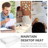 unbranded Storage Box Paper Folders Paperwork Desk Organizer Office ...