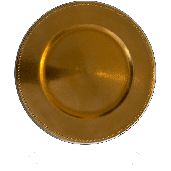 Gold Beaded Chargers