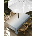Brown Grey Ombre Rectangle Outdoor Tablecloth, Waterproof Table Cloth ...