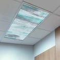 2 Pack Turquoise Paint Fluorescent Light Covers for Ceiling Lights ...