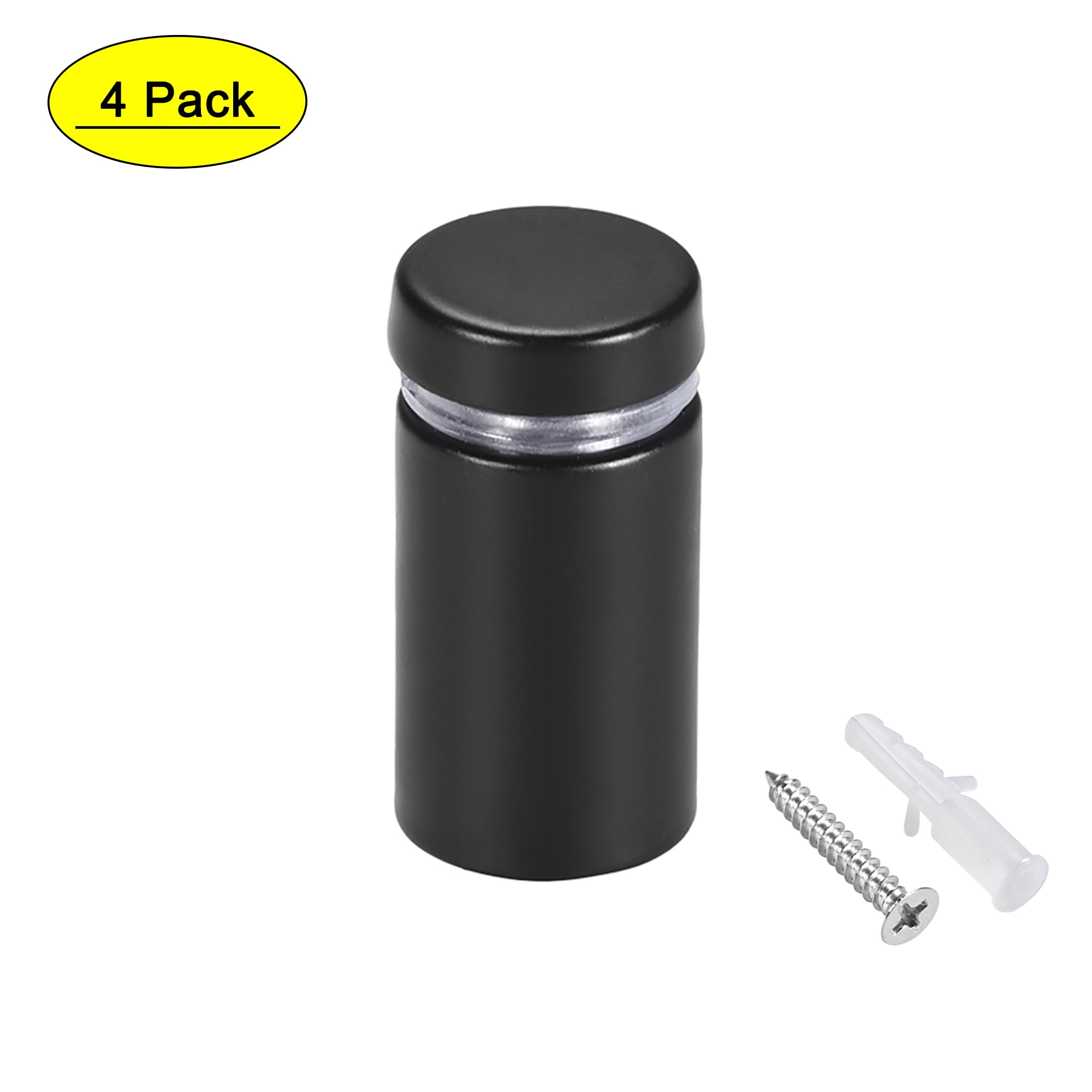 Uxcell Standoff Screws Stainless Steel Black with Accessories 0.63 x 1. ...