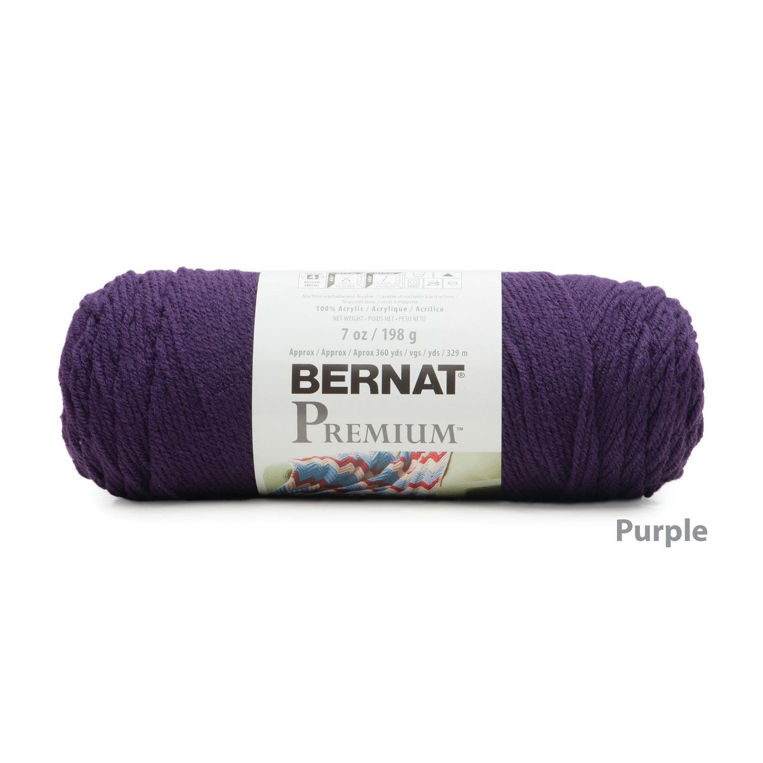 Bernat® Premium™ Yarn, Acrylic #4 Medium, 7oz/198g, 360 Yards, Acrylic ...