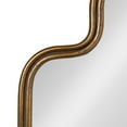 Creative Co-Op Gold Arched Wall Mirror, Wavy Scalloped Frame, 29 Inch ...
