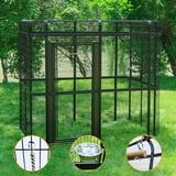 Walnest (87in)Extra Large Birdcage Heavy Duty Bird Aviary with 2 ...