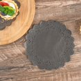 8x8 Inch Black Paper Lace Doilies, 100 Disposable Elegant Table Doilies ...