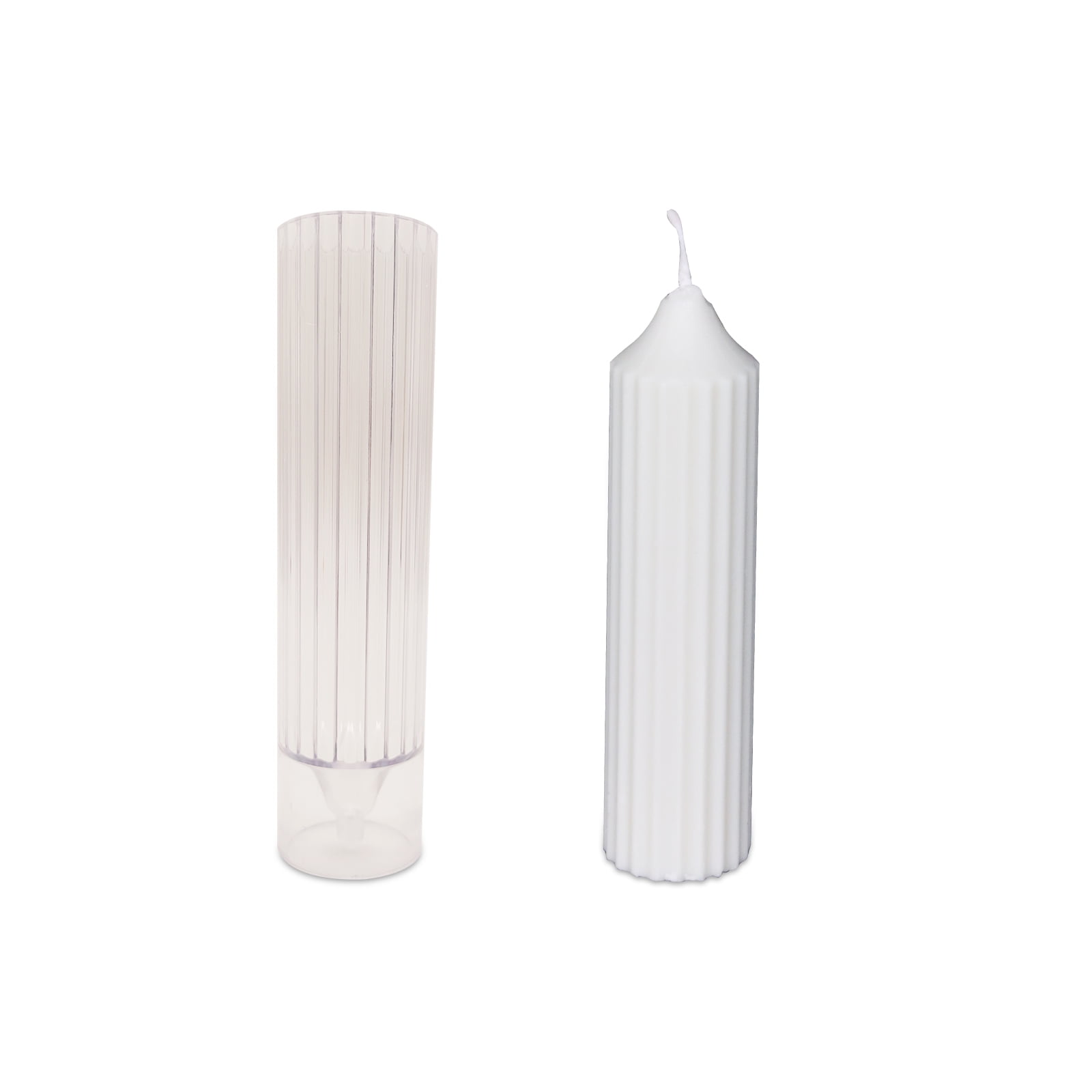 Candle Lab |Cylinder Candle Molds for DIY Wax Candle Making 3D Plastic ...