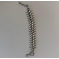 Heavy Silver Centipede Chain Bracelet - Chunky Punk Titanium Steel Cuff ...