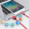 3 Ft. High-Speed 3A Nylon Braided USB-C to USB-A Charge & Sync Cable ...
