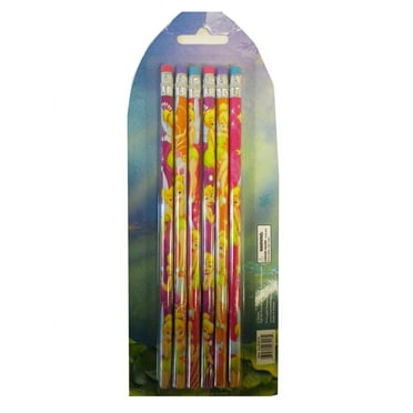 8pcs Disney Fairies Tinker Bell Pencils And Eraser Set - Disney ...