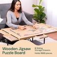 1500 Piece Puzzle Board with Drawers and Cover - Jigsaw Solve Station ...