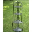 Pemberly Row Iron Folding Indoor Outdoor 4-Tier Bakers Rack - Walmart.com