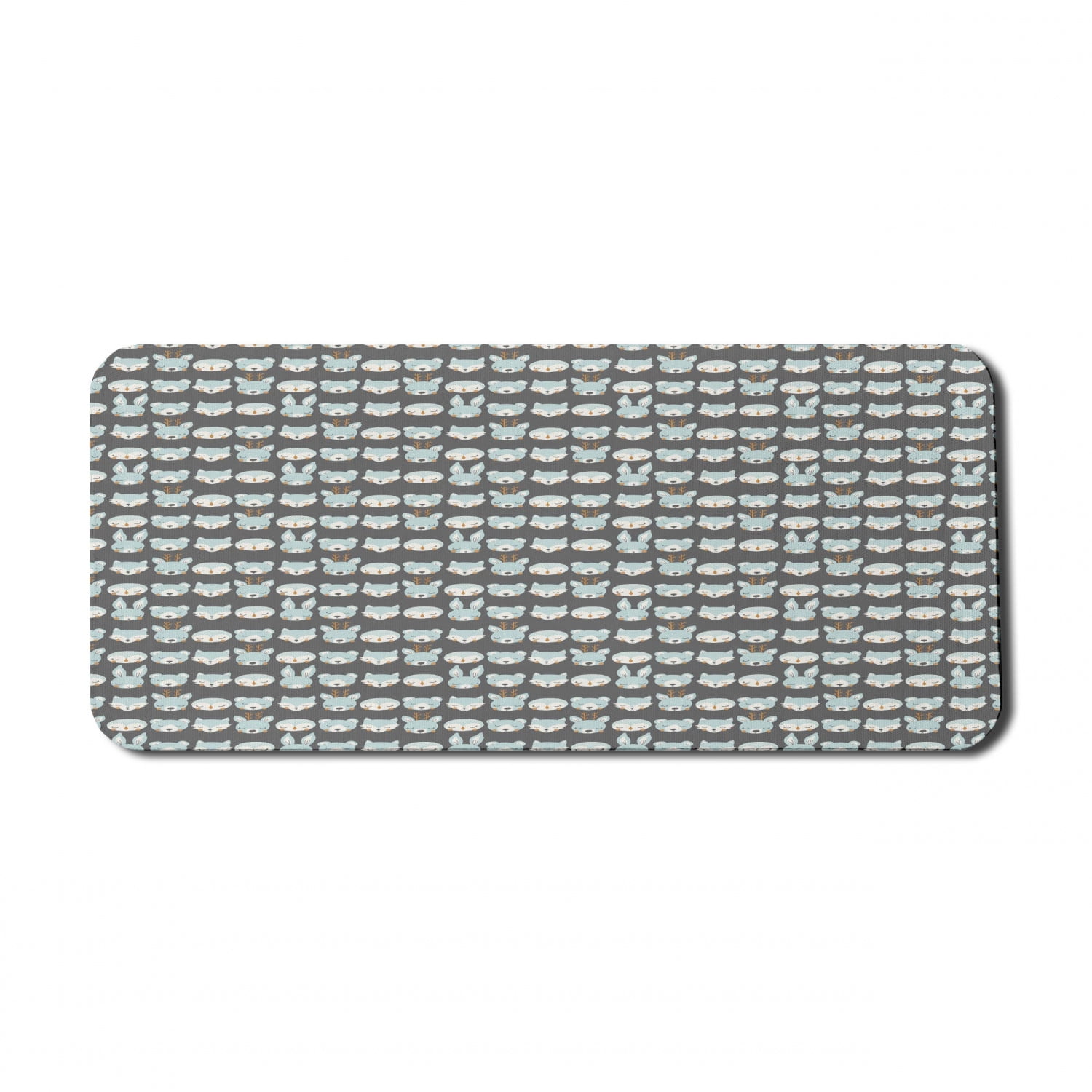 Woodland Computer Mouse Pad, Horizontal Style Sleeping Wild Forest ...