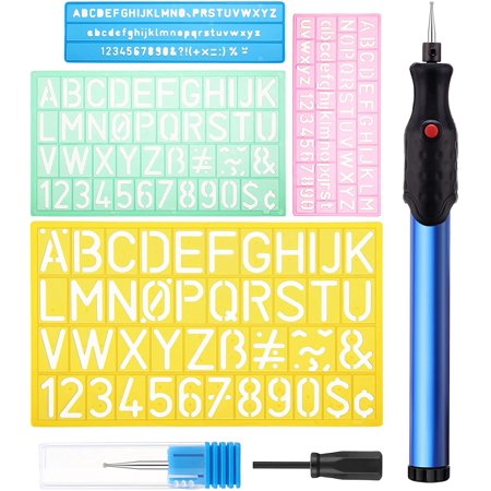 5 Pieces Letters Numbers Alphabet Templates Portable Precision ...