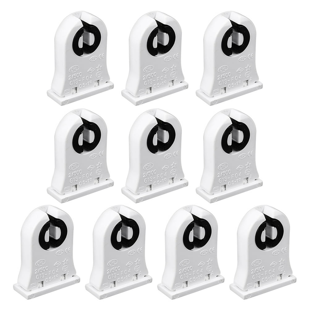 10pcs 2A T8 Socket G13 Base Fluorescent Lamp Holder Light Fixture ...