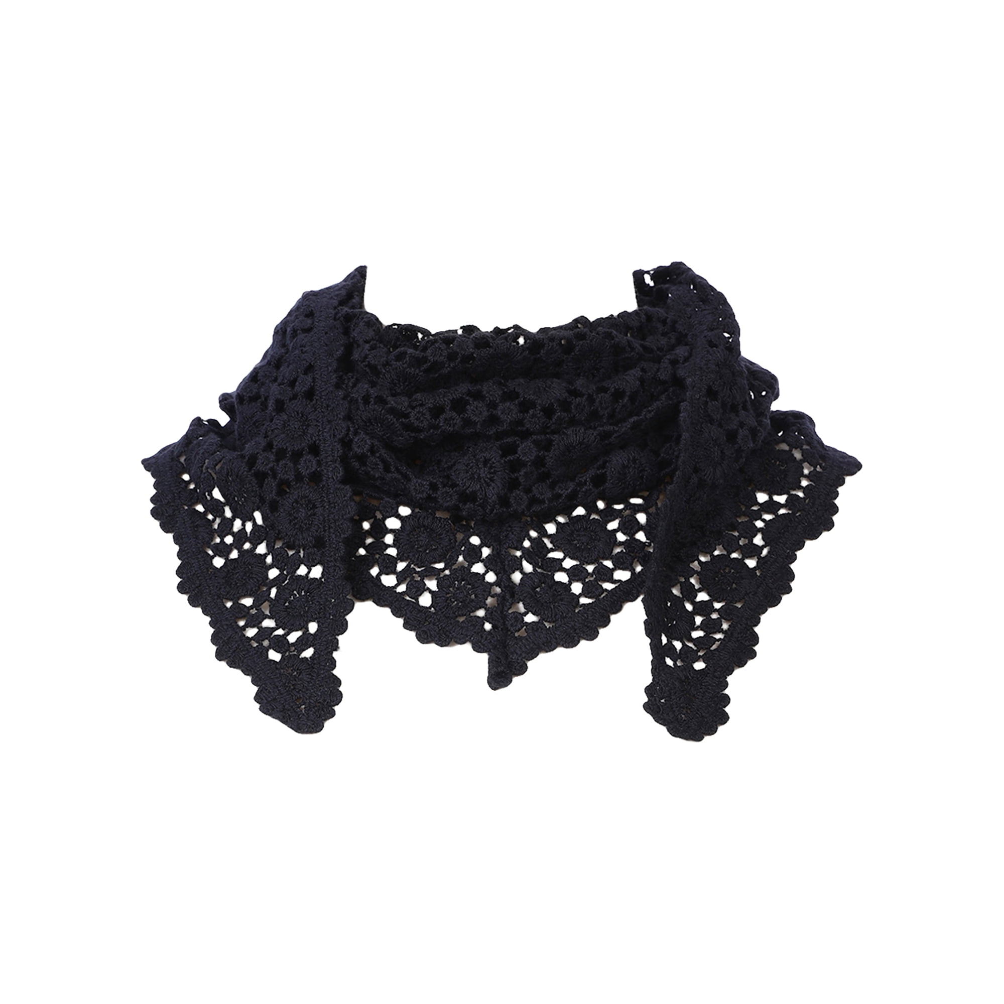 Click here for Inspire Chic Floral Cotton Crochet Mantilla Scarve... prices