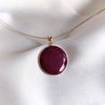 Natural Ruby Pendant, 14K Solid Yellow Gold Ruby Pendant, July ...