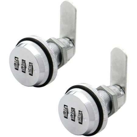SICED 2 PCS 3 Digit Code Combination Cam Lock Cabinet Lock Code Lock ...