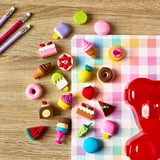 Pen+Gear Eraser Pals Sweet Treats 25 Count Food-Themed Soft Erasers ...