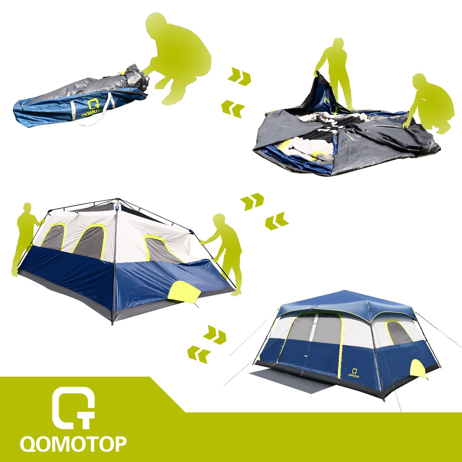 QOMOTOP 6 Person 60 Seconds Set Up Camping Tent, Nepal | Ubuy