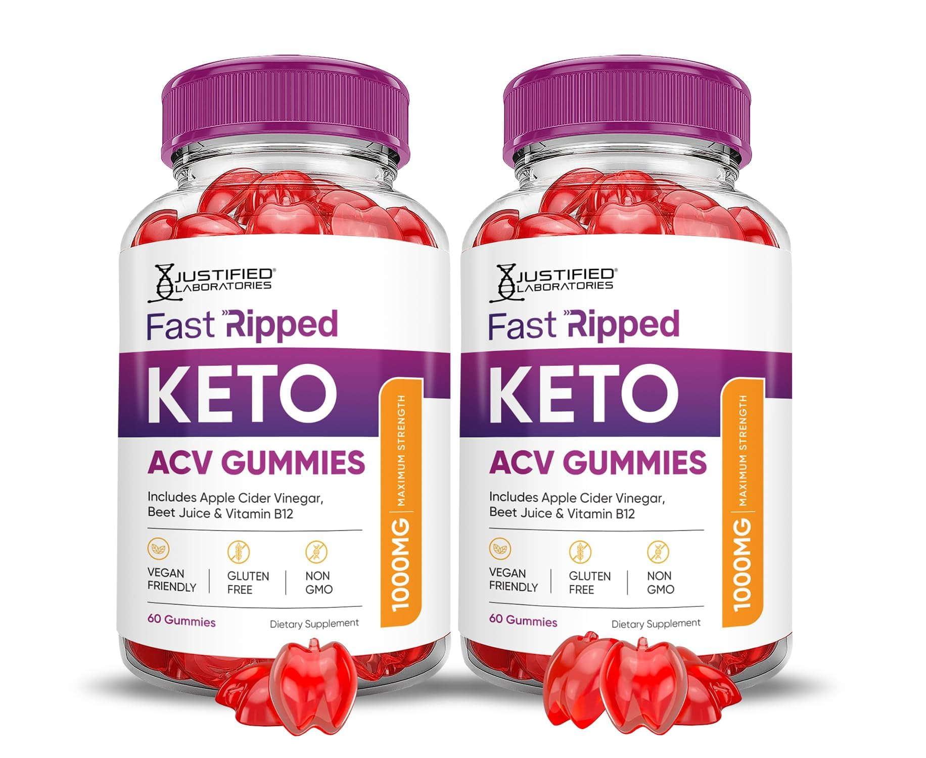 Justified Laboratories Fast Ripped Keto Gummies de ACV 1000mg 120 ...