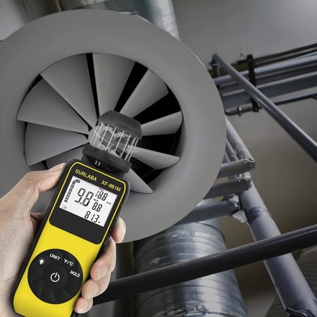 SHAR Wind Cup Digital Anemometer, Outdoor Wind Speed Meter 0.7~42m/s ...