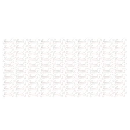 Paper Clips, 100PCS Metal Paper Clips Anti Slip Dog Shape Rust Proof ...