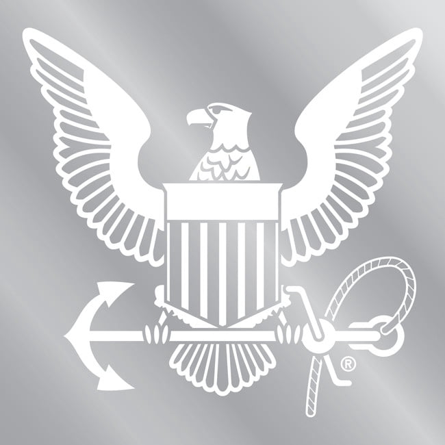 USMC Eagle Globe and Anchor Logo Clear Sticker - Walmart.com