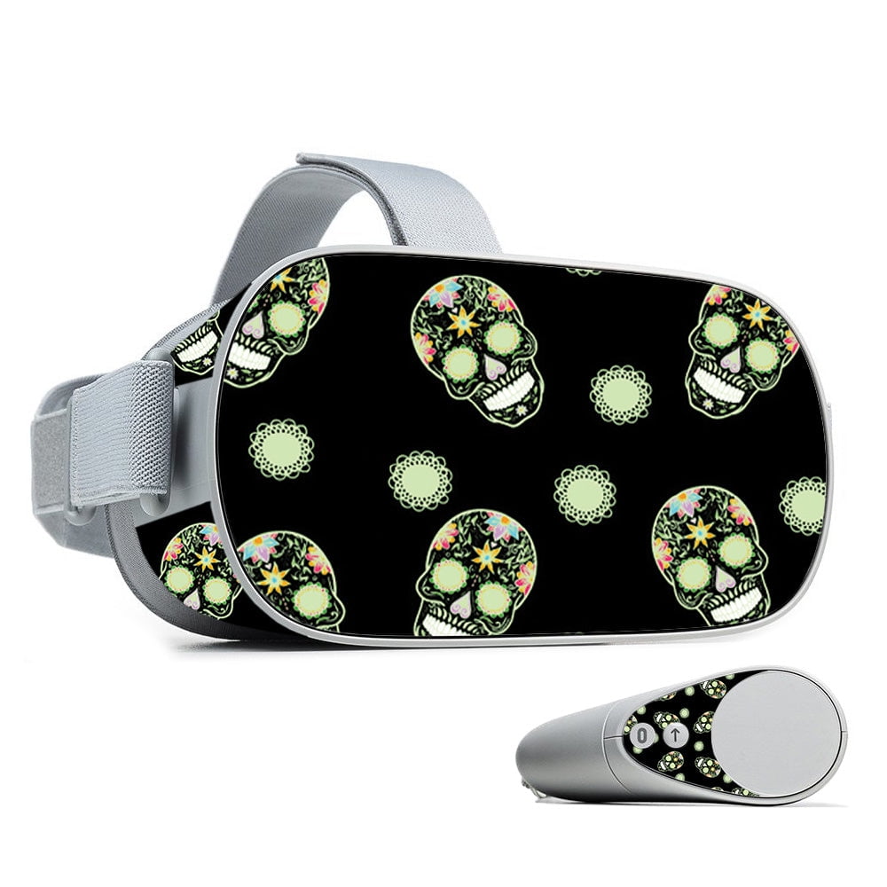 Skin Decal Compatible With Oculus Go Mobile VR Nighttime Skulls ...