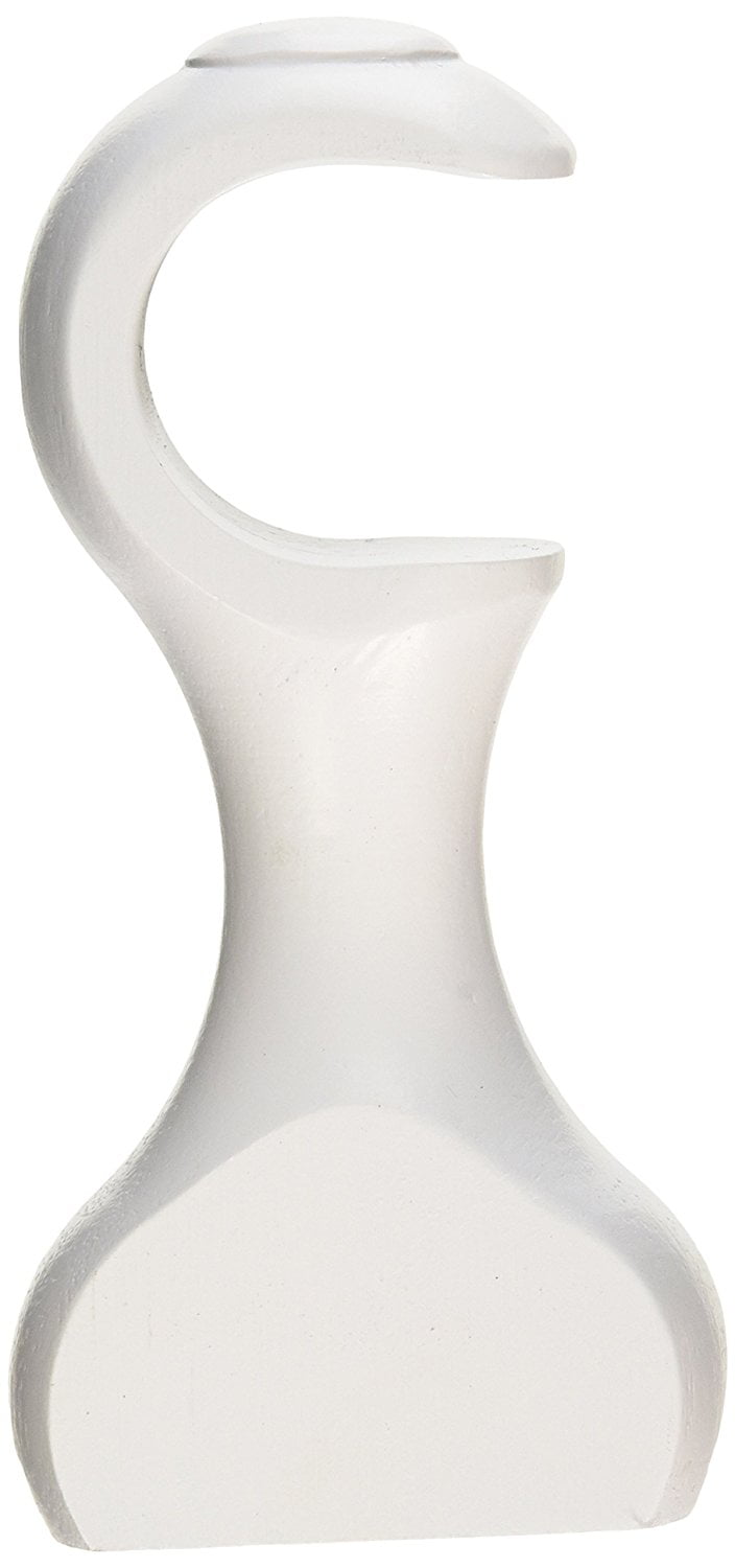 Round Support Center Bracket in a classic White finish for a 1-3/8 ...