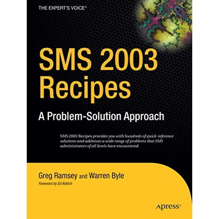 SMS 2003 Recipes: A Problem-Solution Approach | Walmart Canada