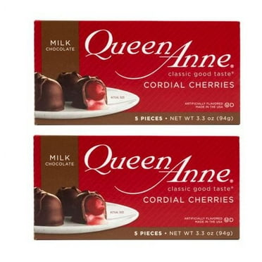 Queen Anne Fruit Cordial Cherries Candies, 13.2 Ounces, Milk Chocolate ...