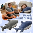 Shark Plush Stuffed Animal - Soft Cuddly Shark Doll for Bed Decor ...