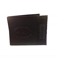 Men's Tri-Fold Wallet with Double ID Window in Genuine Leather ...