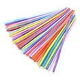 Lucia Bendable Extra Long Drinking Straws, Colorful Disposable Plastic ...