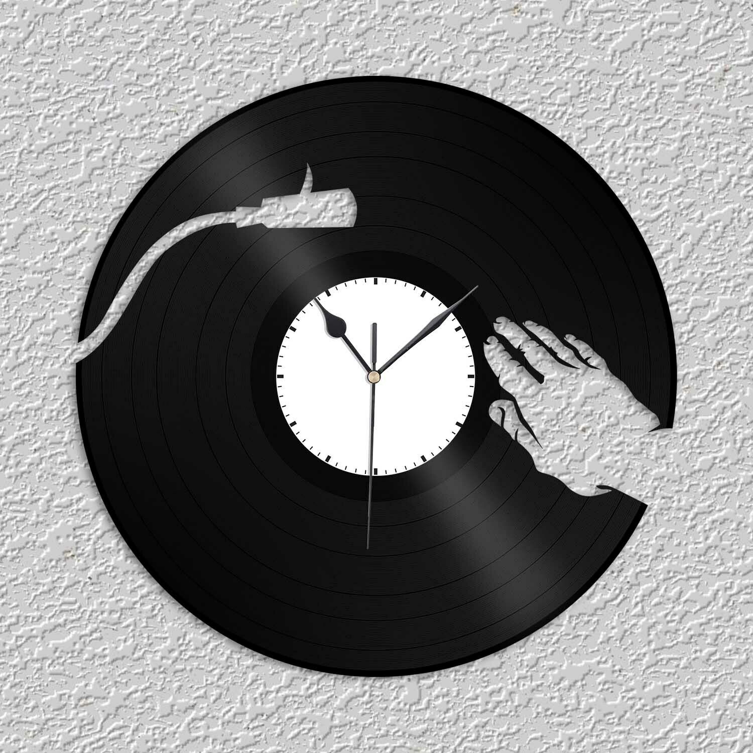 Scratch Vinyl Wall Clock Record Unique Gift for Friends Home and Room ...